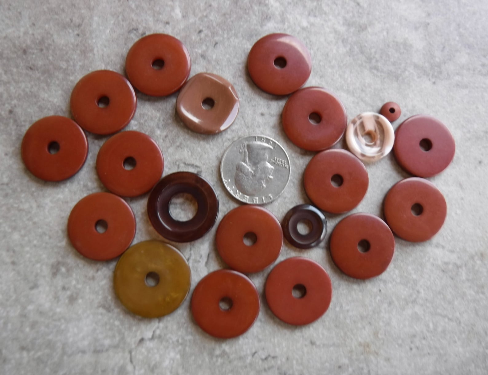 20 Washers Round Buttons Multi Sizes and Shades Grab Bag - Etsy