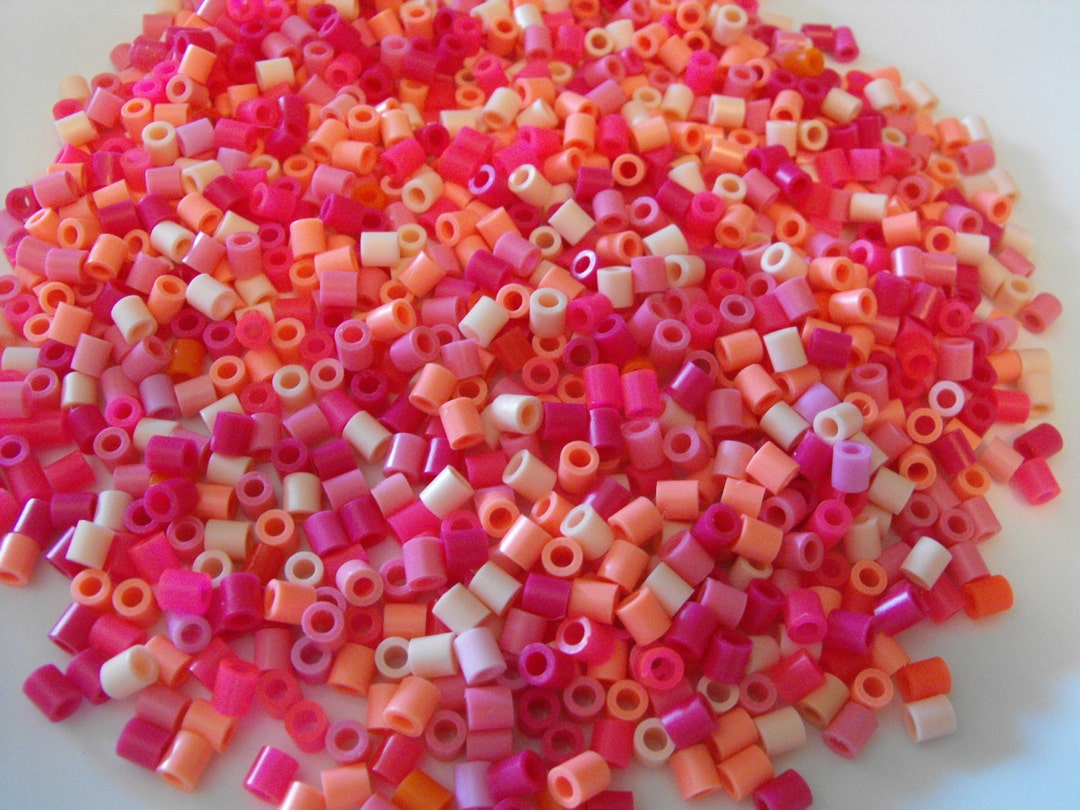 1000 Perler Hama Fuse Beads Pink Shades - Etsy
