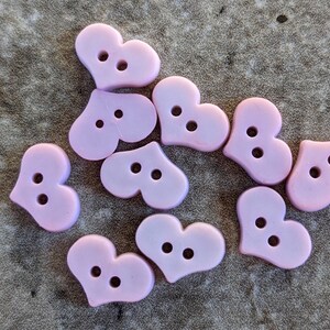 10 Small Flat Hearts Buttons Size 7/16" - Etsy