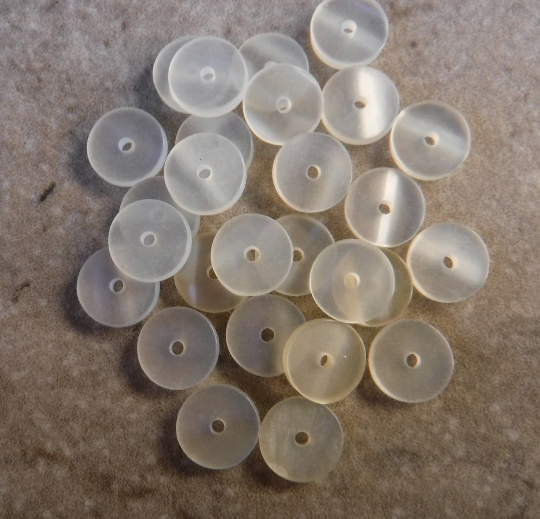 35 off White Glossy 1 Hole Small Round Buttons Size 5/16" - Etsy