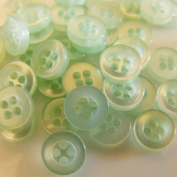 Mint Green Buttons - Etsy