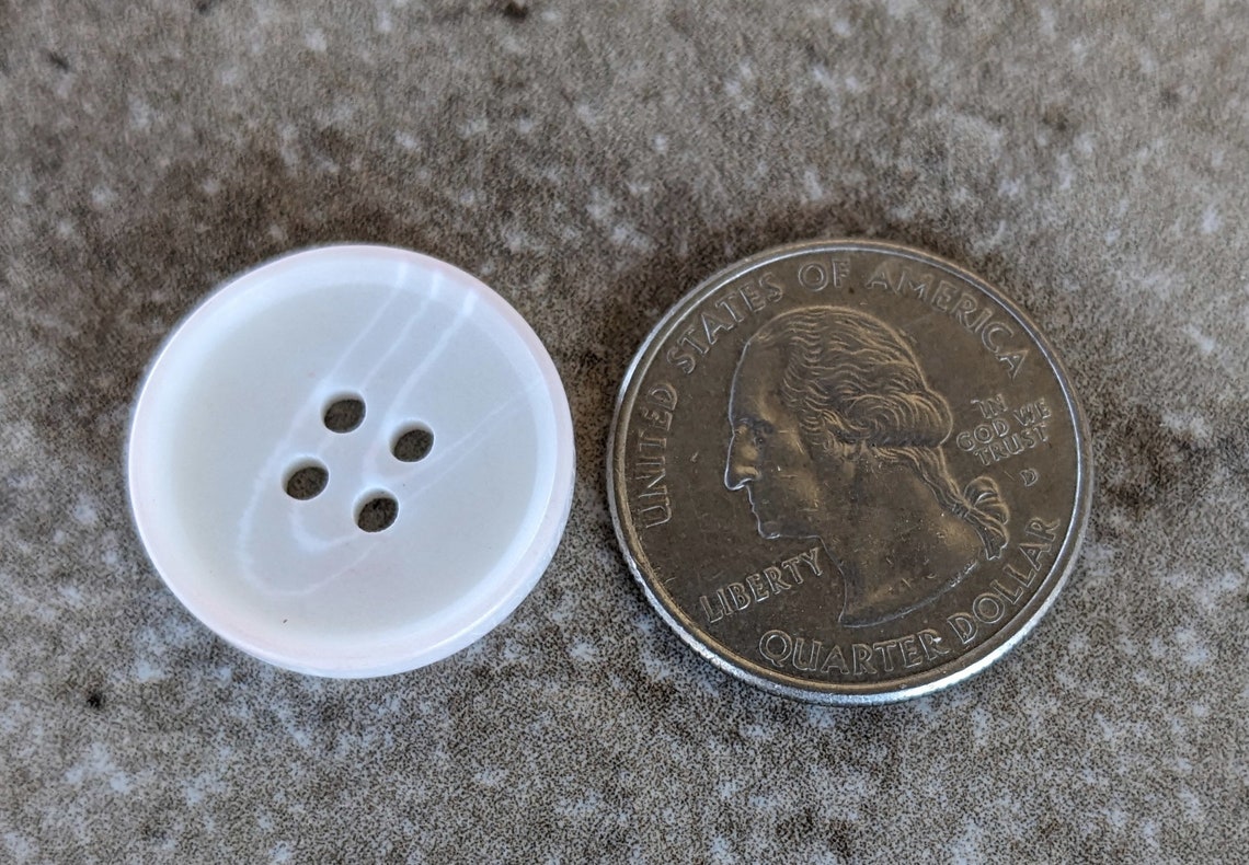 11 Cream Pink Tinted Round Buttons Size 13/16" - Etsy