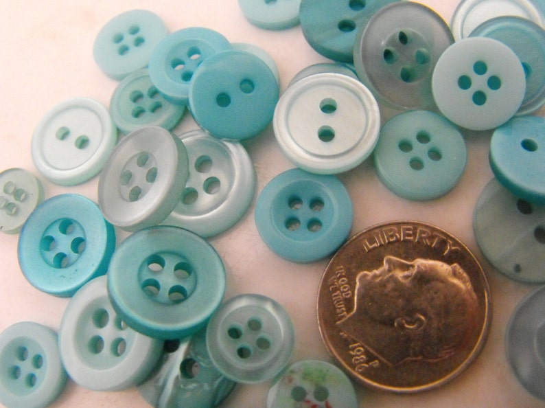 Waterfall Buttons 50 Small Assorted Round Sewing Crafting - Etsy