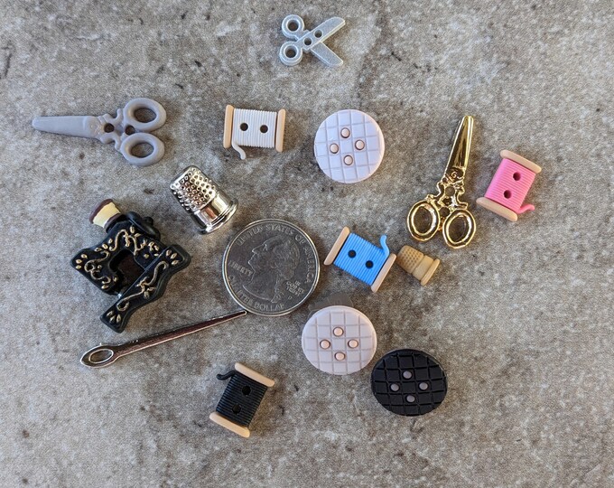 15 Sewing Grab Bag Buttons - Etsy