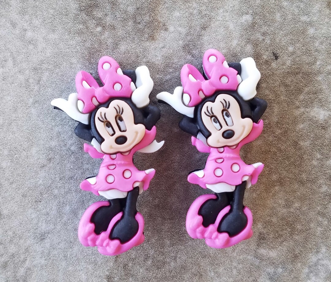 2 Disney Minnie Mouse Pink Shank Buttons Size 13/16" - Etsy
