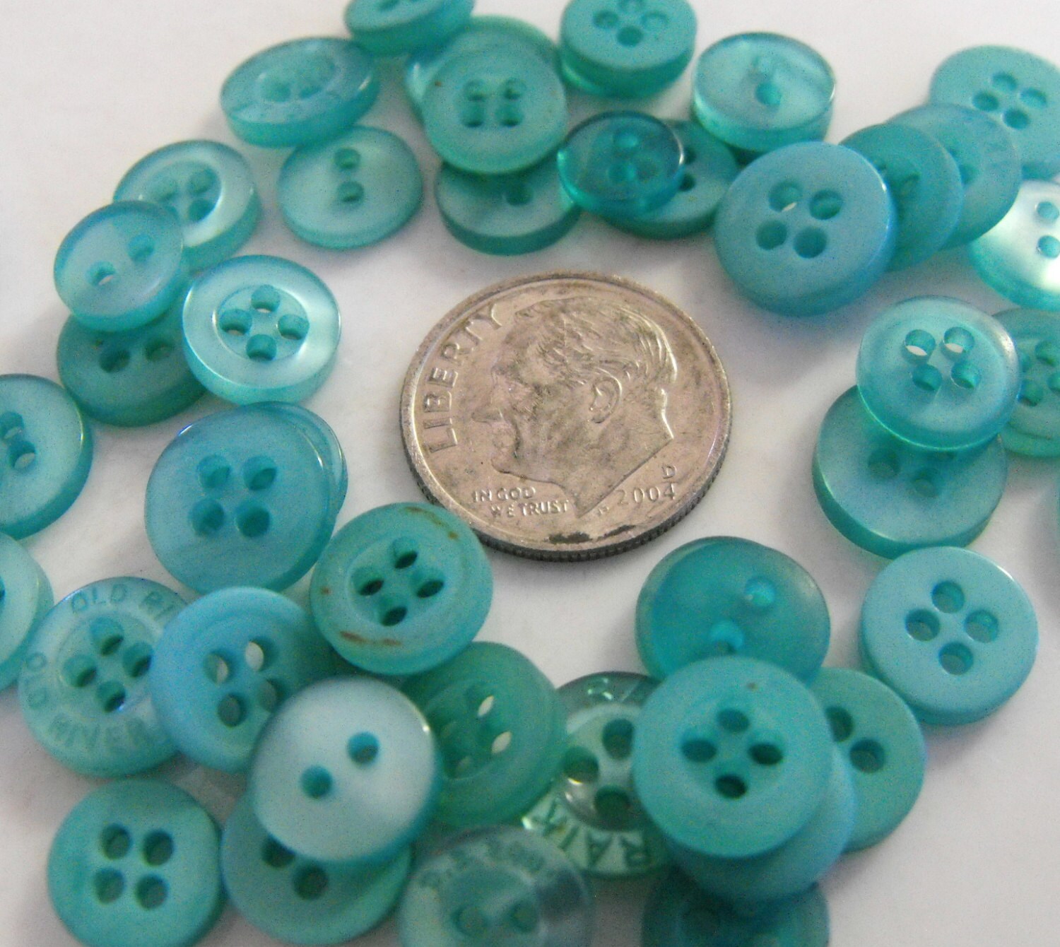 Teal Buttons 50 Small Assorted Round Sewing Crafting Bulk - Etsy