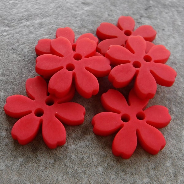 Large Red Buttons - Etsy
