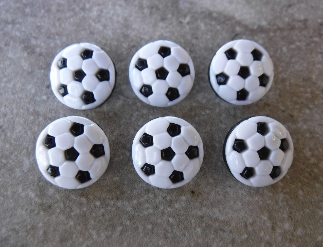 6 Soccer Ball Shank Buttons Size 11/16" - Etsy
