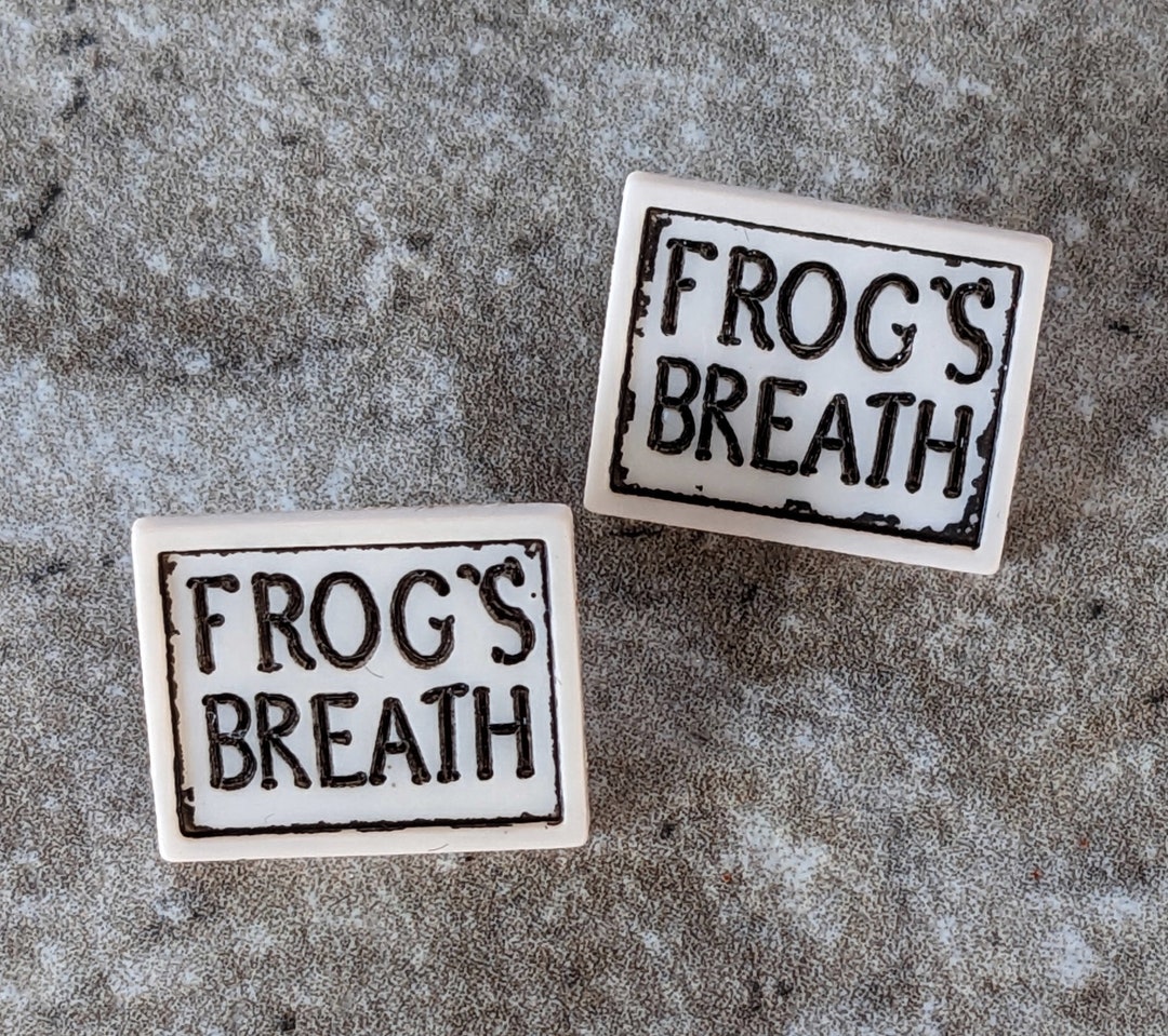 2 Frog's Breath Plaque Shank Buttons Size 3/4" Crafting Sewing - Etsy