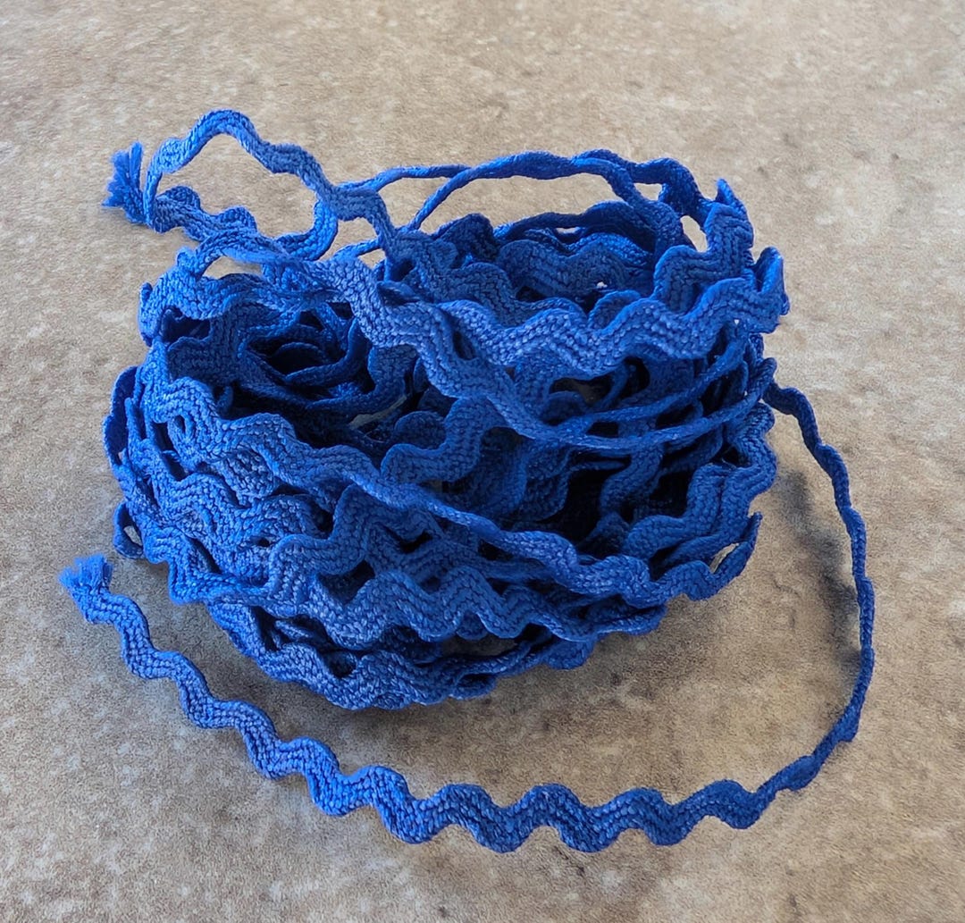 Yale Blue Baby Rick Rack 3 1/2 Yards - Etsy