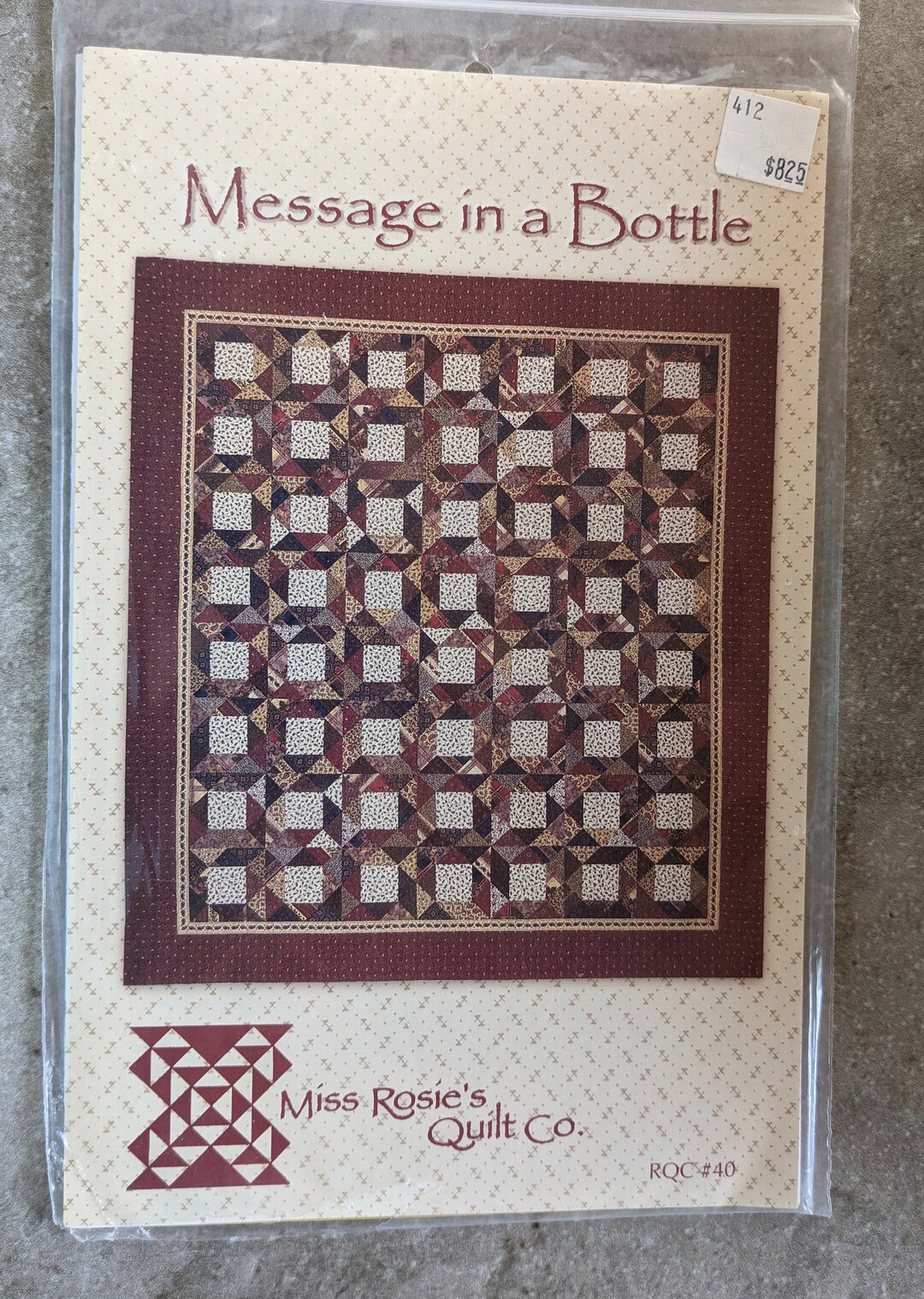 Message in a Bottle Quilt Pattern, by Miss Rosie's Quilt Co One Size - Etsy