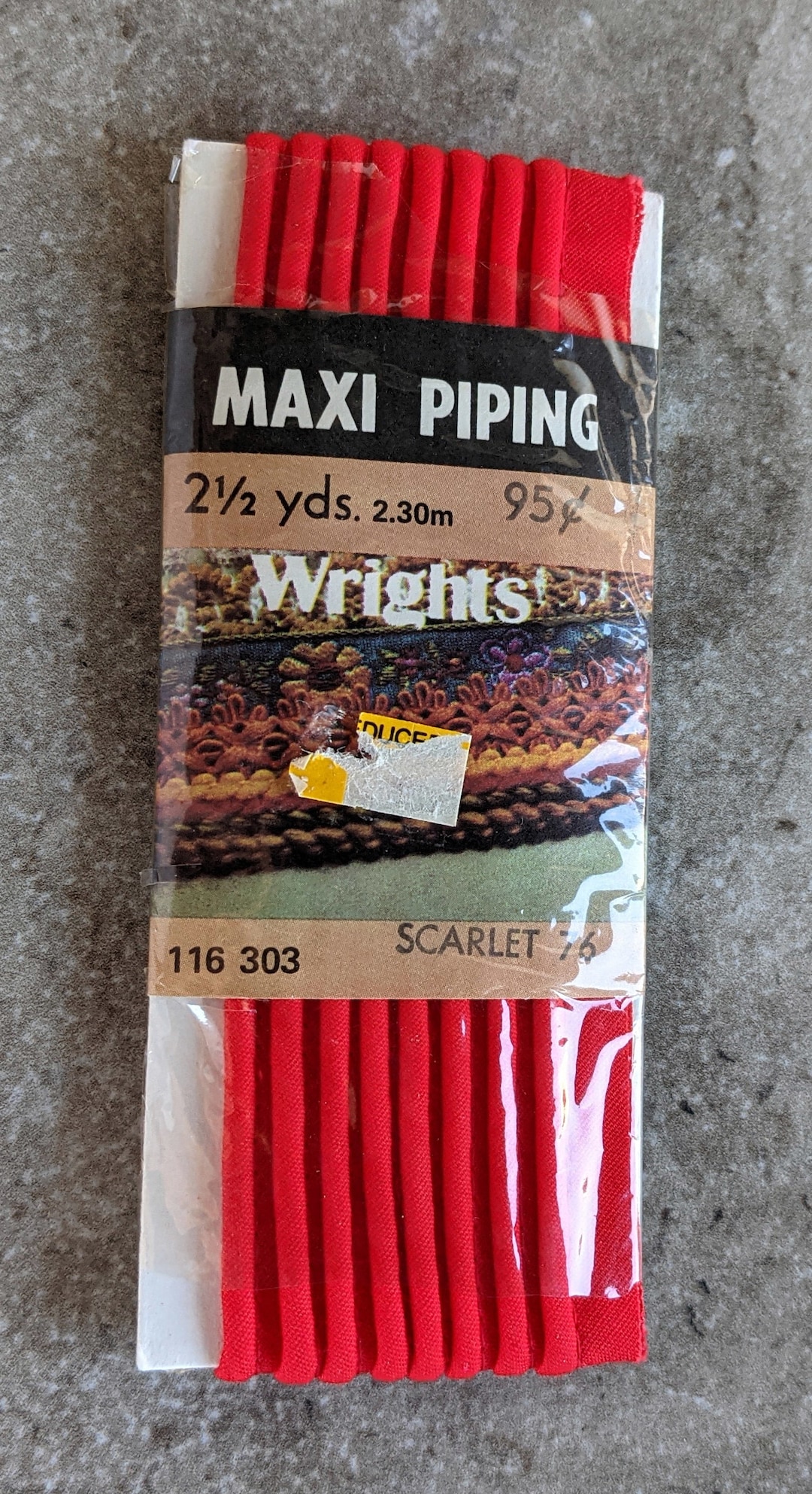 Wrights Scarlet Maxi Piping - Etsy