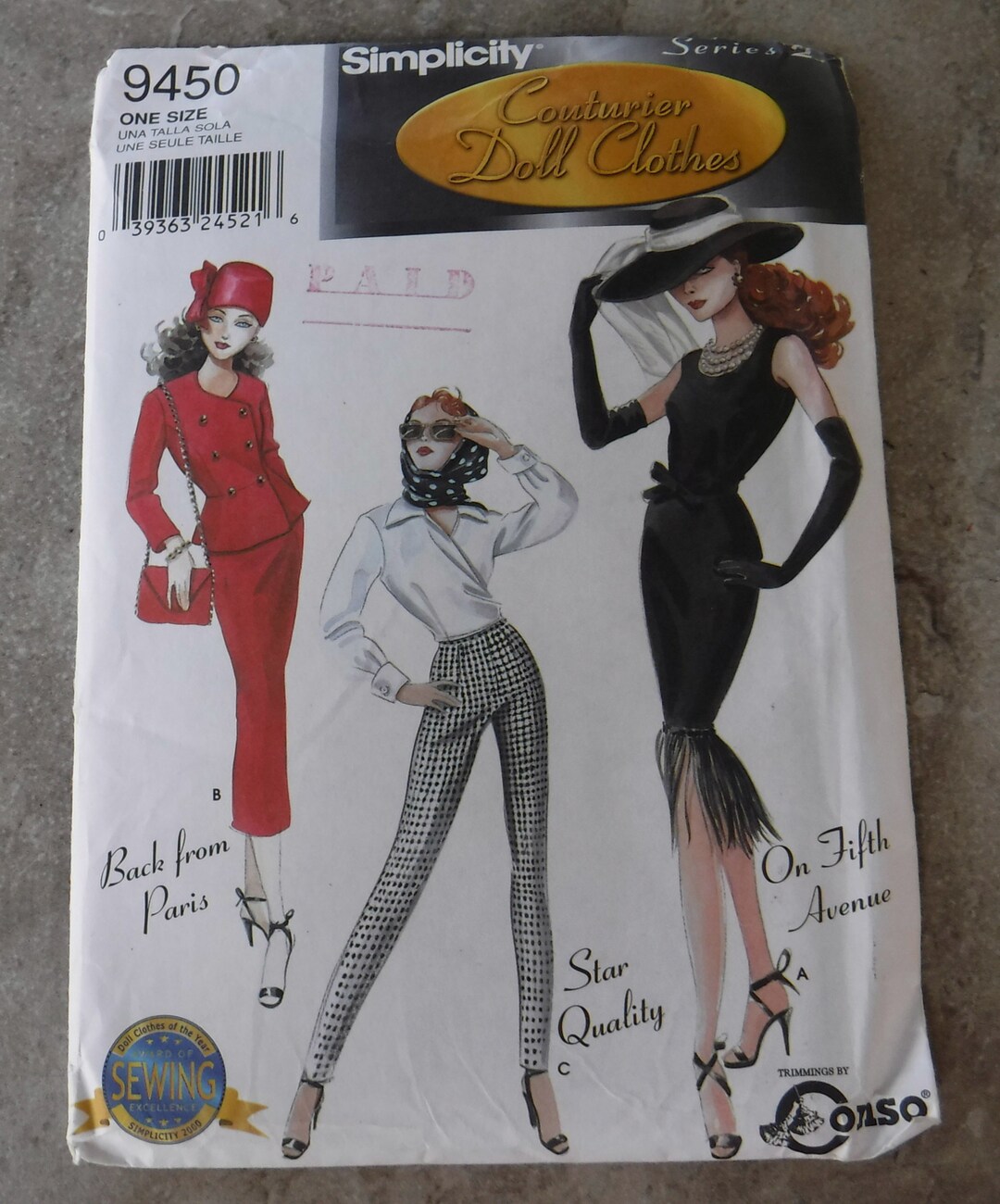 Simplicity Crafts Pattern 9450 Doll Pattern Uncut One Size - Etsy