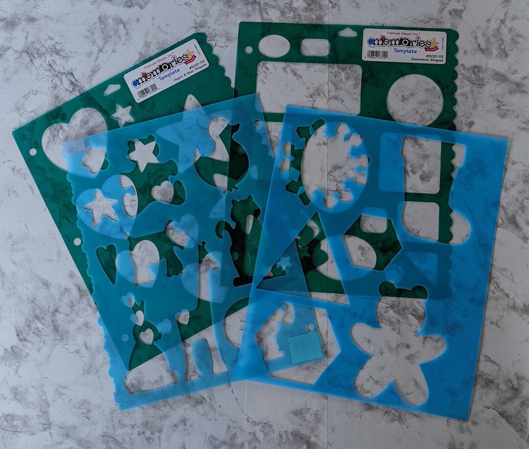 Shaped Templets Stencils Kit #2 - Etsy