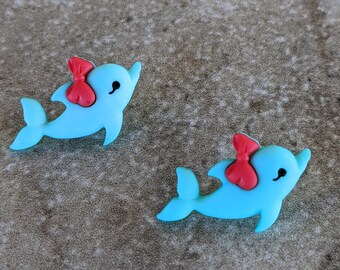 Dolphin Buttons - Etsy