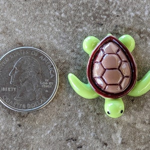 2 Sea Turtle Flat Back Buttons Size 1 5/16 - Etsy