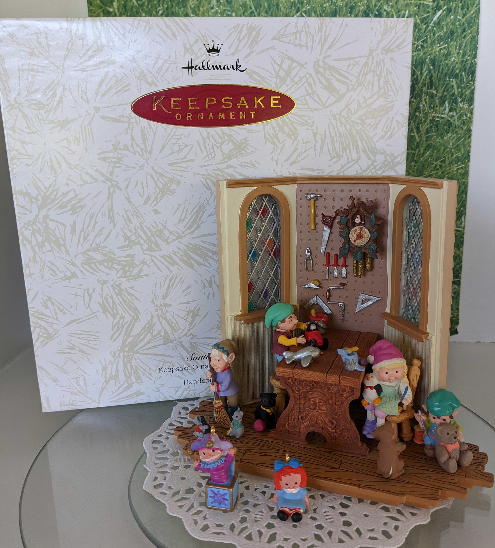 Santa's Toy Shop Hallmark Ornaments With Display Piece - Etsy