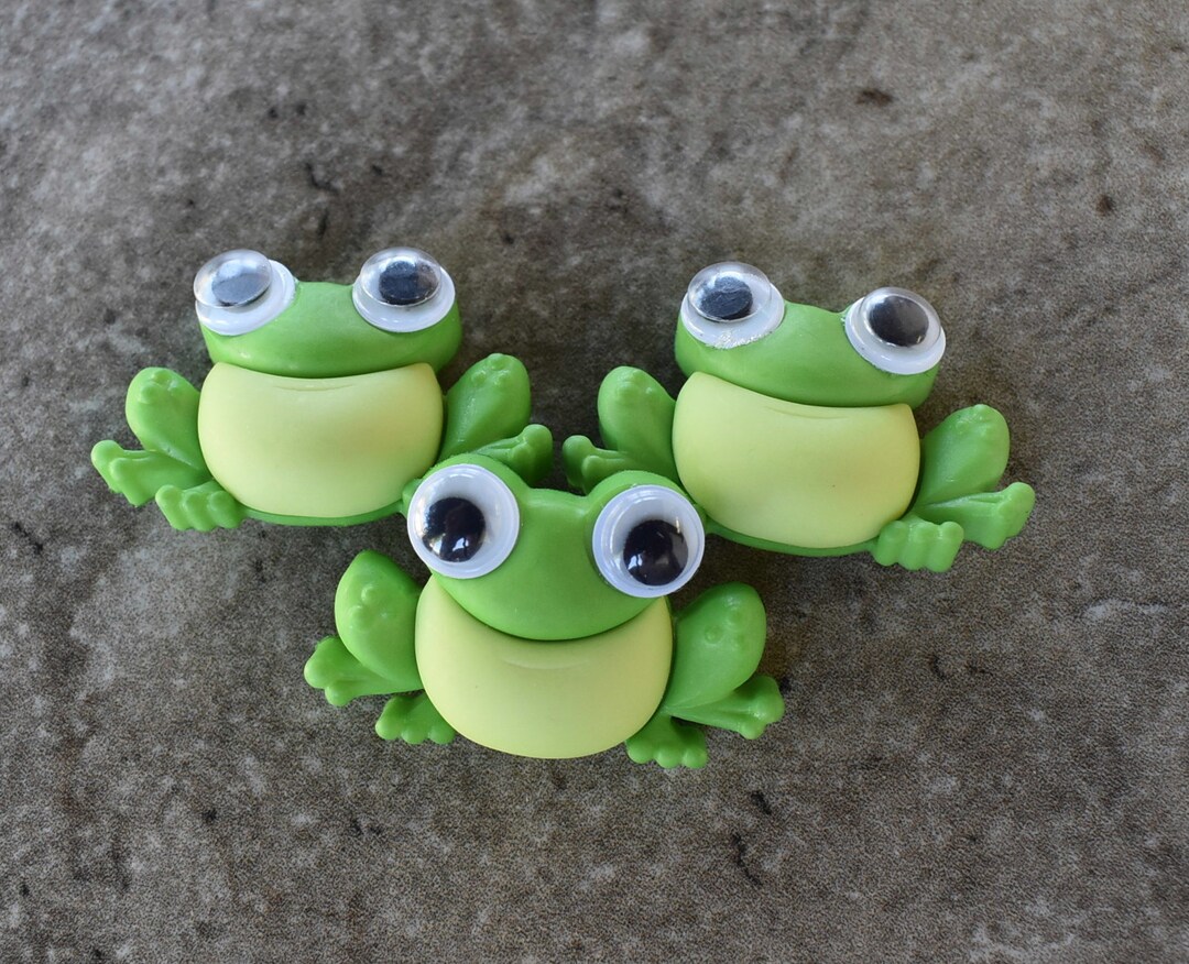 3 Google Eye Frog Shank Buttons Size 1 3/16" - Etsy