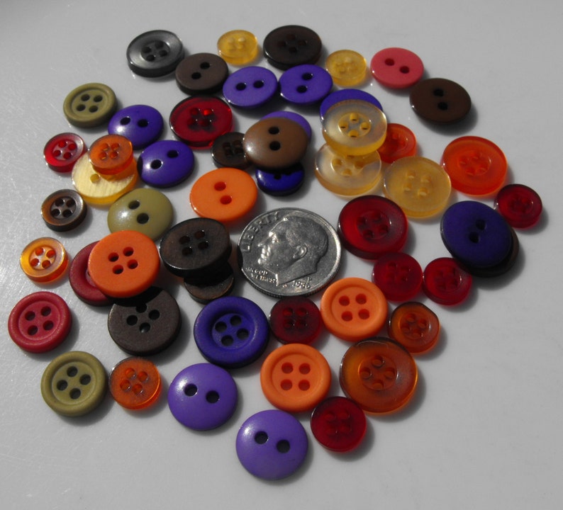 Autumn Buttons 50 Small Assorted Round Sewing Crafting Bulk - Etsy Italia