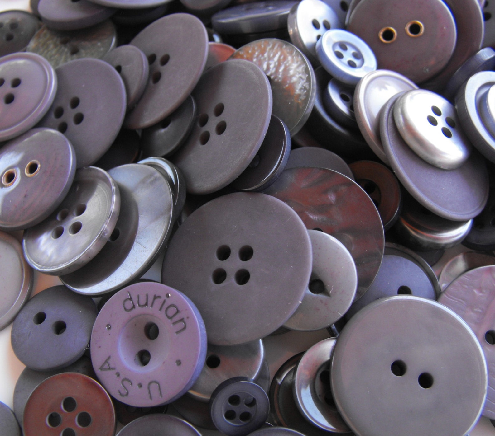 Ash Gray Buttons 100 Bulk Assorted Round Multi Size Crafting - Etsy