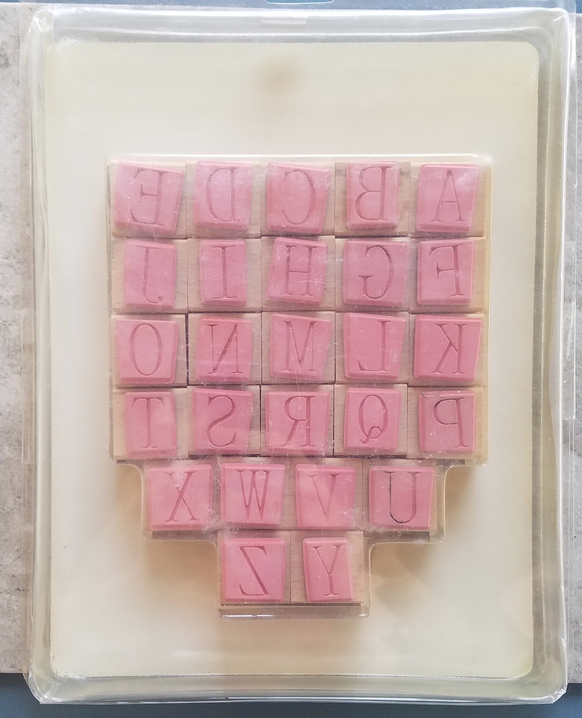 Alphabet Stamp Set Knockout Alphabet Set 1 C - Etsy