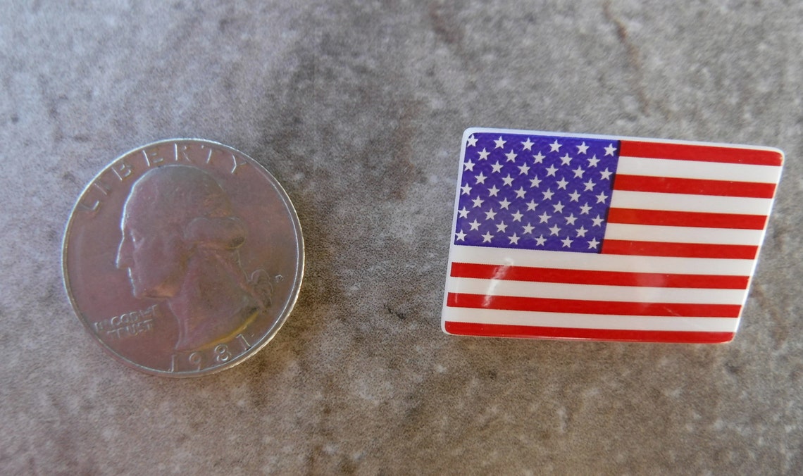 3 American Flag Rectangle Large Shank Buttons Size 1 - Etsy