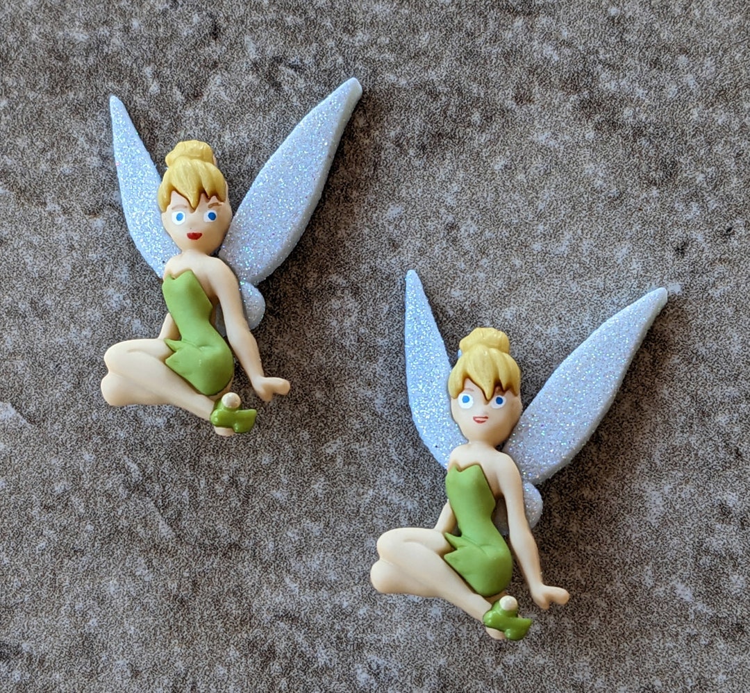 2 Disney Tinkerbell Sitting Shank Buttons Size 1 3/8" - Etsy