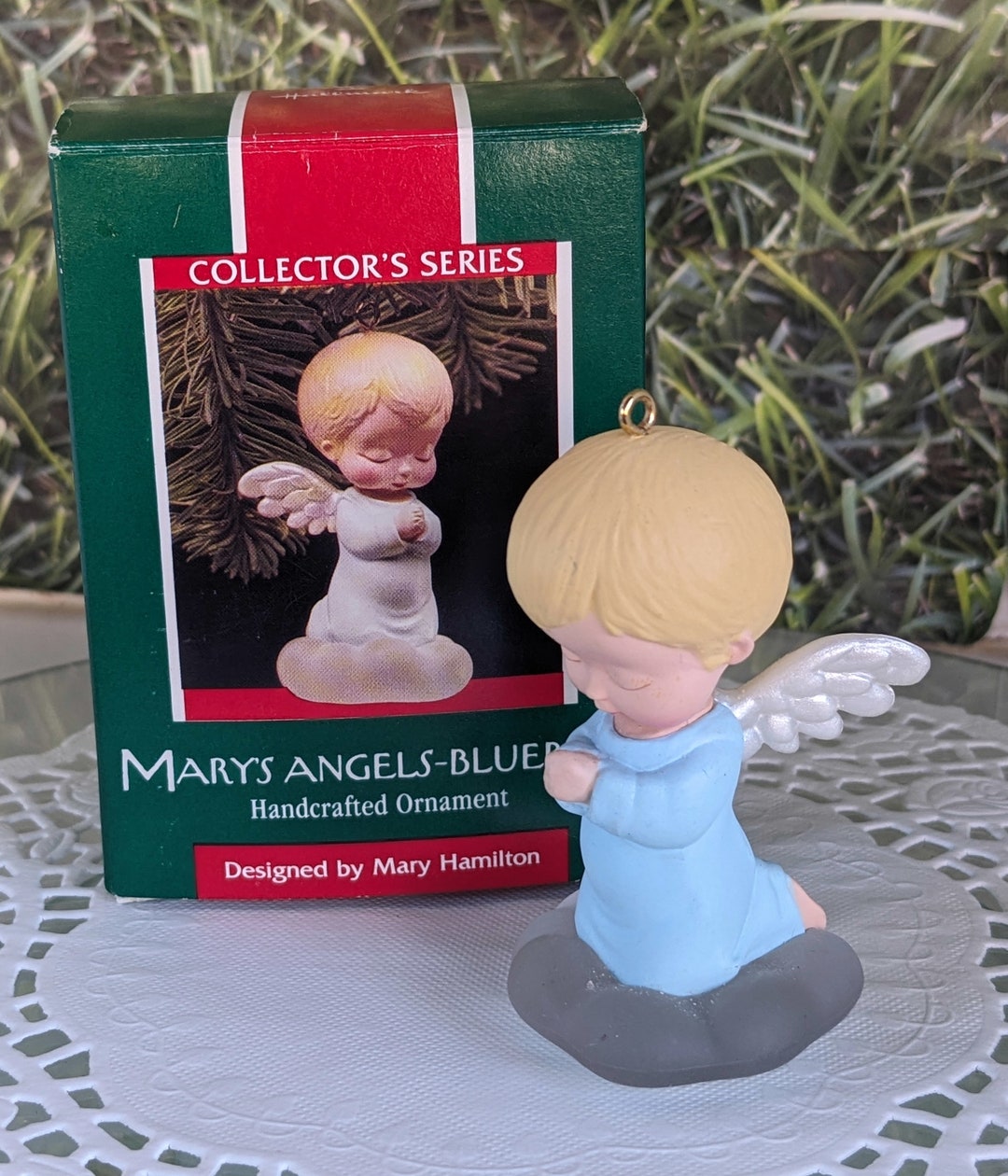 Mary's Angels Bluebell Hallmark Ornament 1989 - Etsy