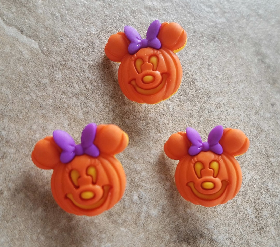 3 Disney Minnie Mouse Head Pumpkin Shank 3/4" - Etsy