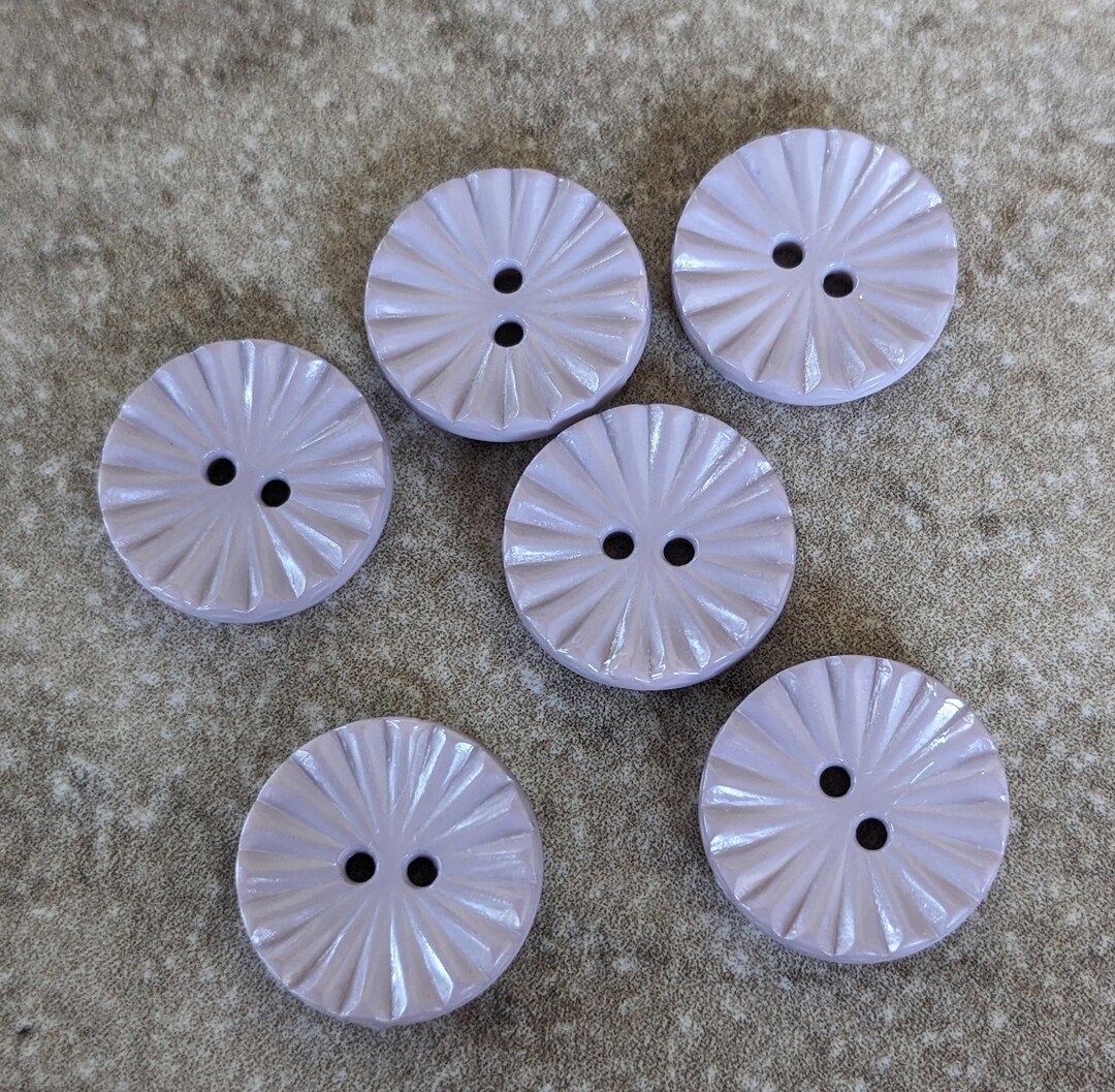 6 Light Gray Inside Wavy Round Rim Round Buttons Size 11/16" - Etsy