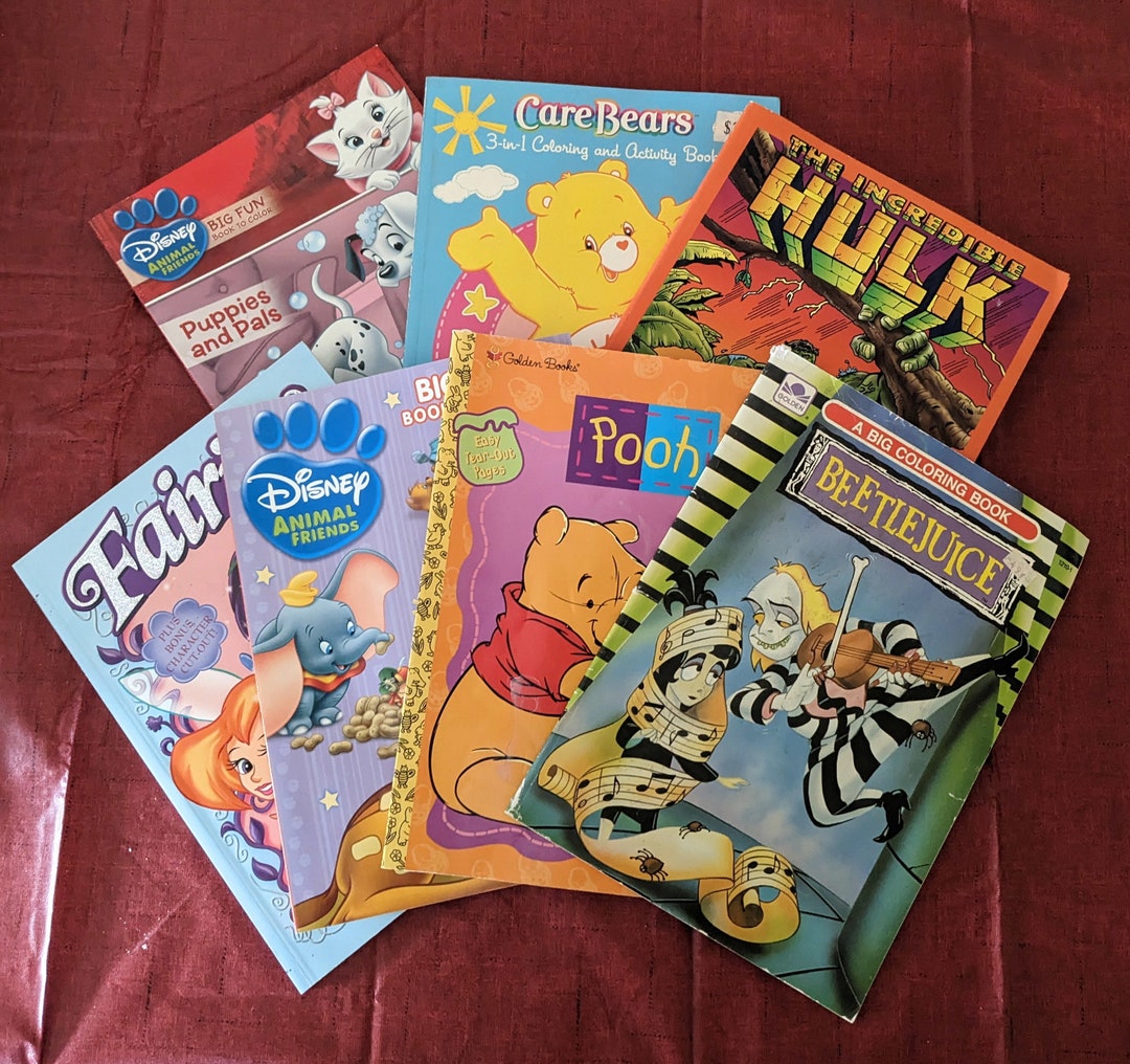 Vintage Coloring & Activity Books - Etsy