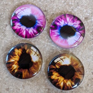 Monster Eyes Large Flat Back Buttons Embellishments Size 15/16" You ...