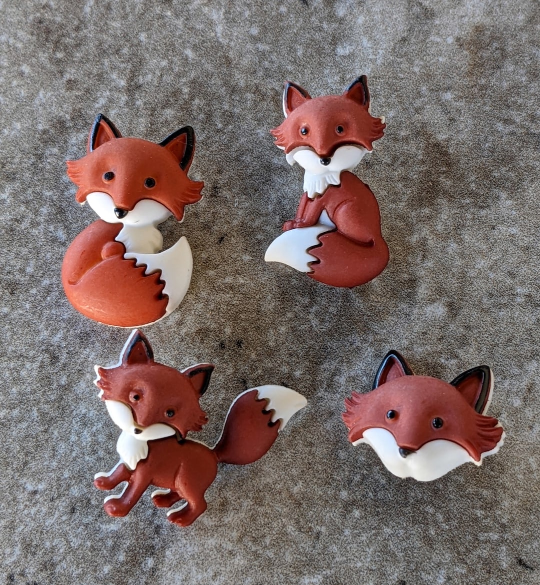 2 Fox Shank Buttons You Choose the Style - Etsy