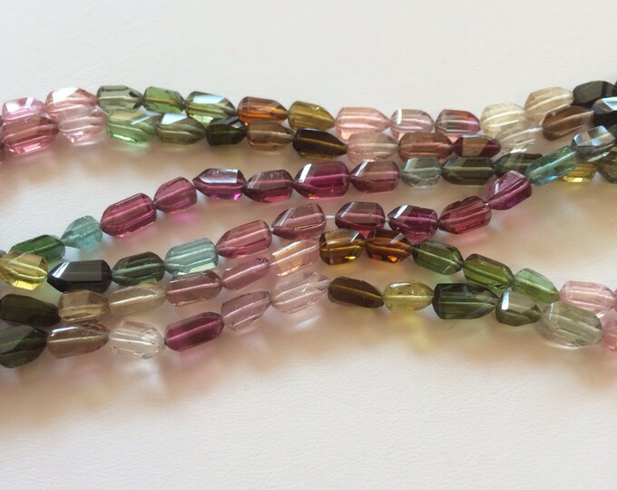 Tourmaline Faceted Fancy Tubes-7x4mm - Etsy