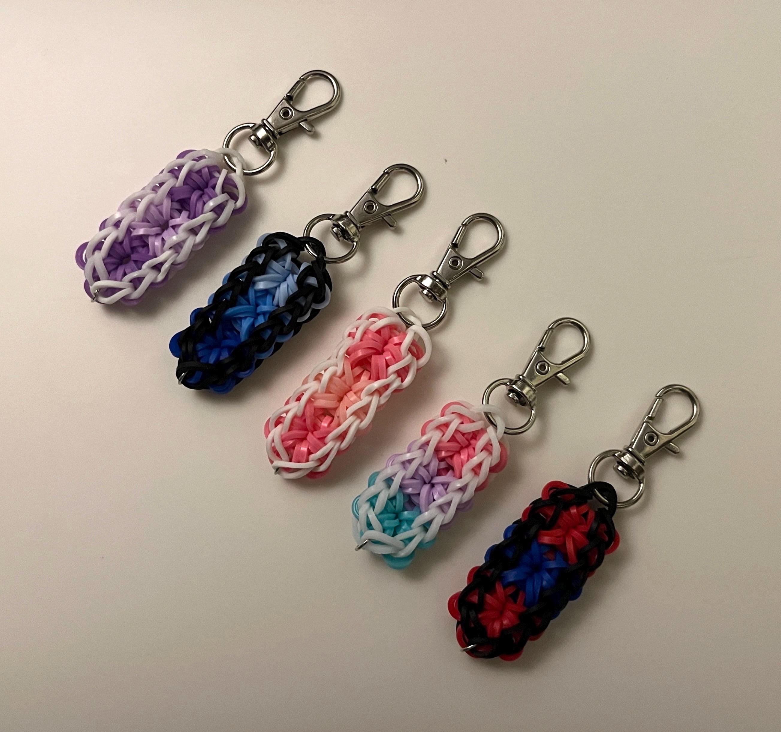 Starburst Keychain (rainbow Loom/loom Band) — Customizable (pick up to ...