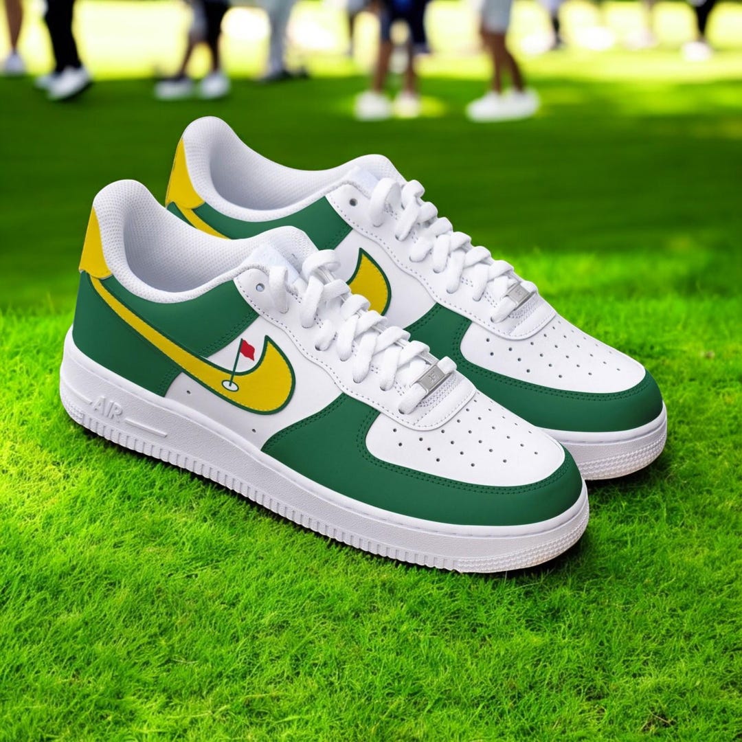 Hand Painted Golf Air Force 1 Sneakers, Golf Masters Custom AF1 Shoes ...
