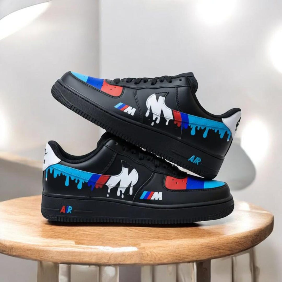 Personalized AF1 Sneakers, Dripping AF1 Shoes, BMW M Logo, Trendy ...