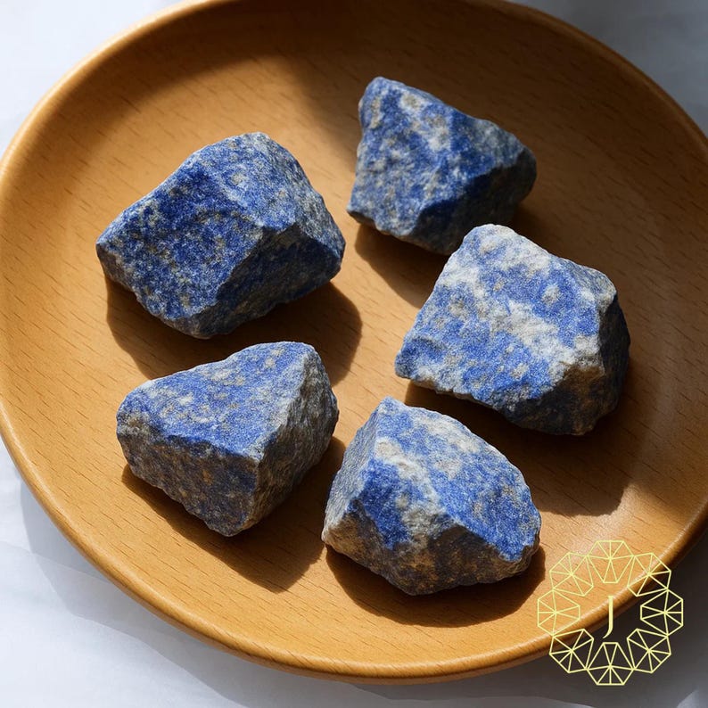 Lapis Lazuli Tower Point, Natural Blue Crystal Obelisk Wand, Throat ...