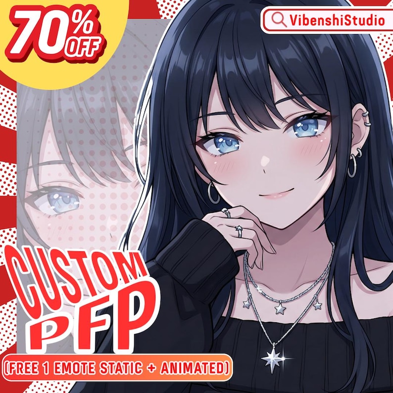 Custom Anime Profile Picture | Vtuber PFP Commission - Etsy