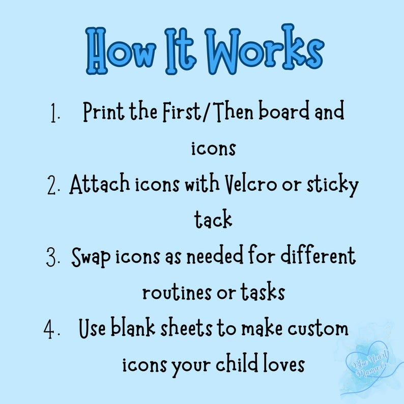 First Then Board for Autism Kids | Visual Schedule Printable - Etsy