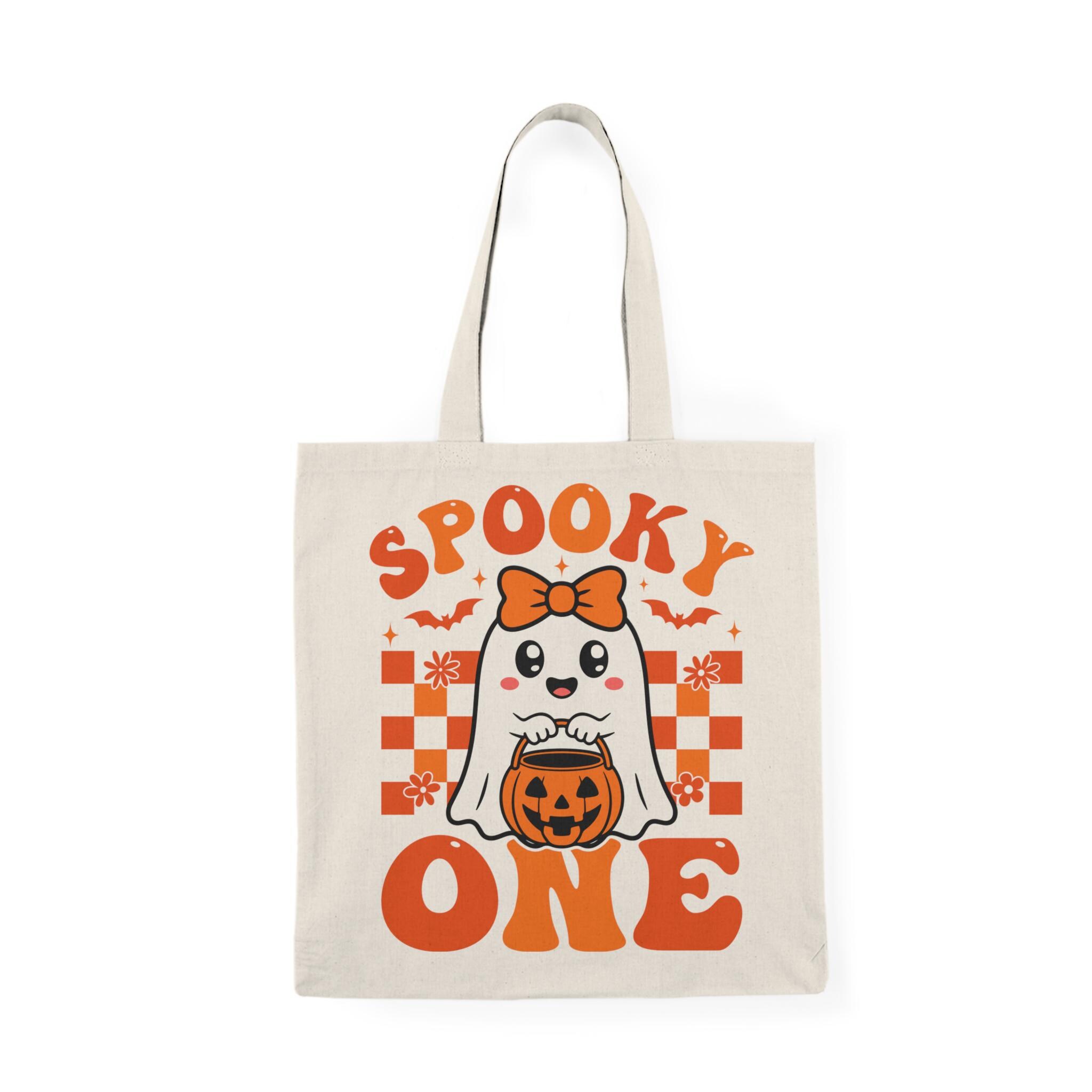 Spooky One Tote Bag, Halloween Trick-or-treat Cute Ghost Seasonal ...