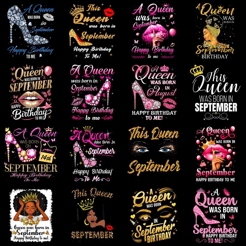 September Birthday Clipart - Etsy