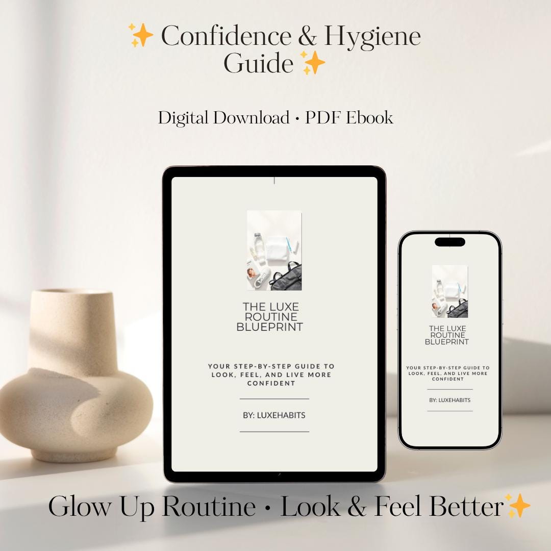 Confidence & Organization Routine Guide, Digital Daily Habits, Hygiene ...