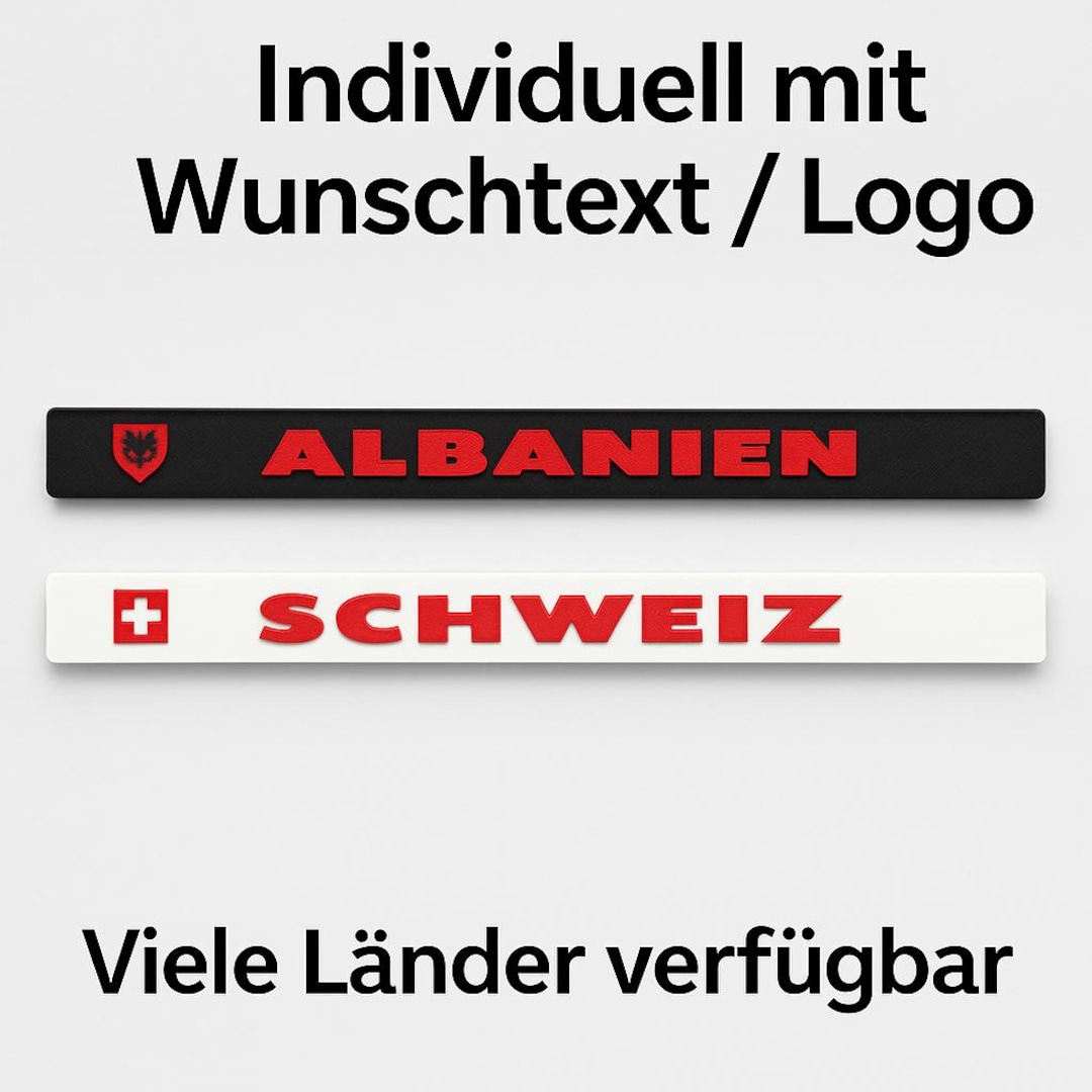 Custom 3D Printed License Plate Holder | Personalized With Text, Logo ...