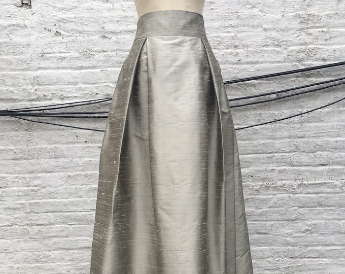 Silver Gray Silk Shantung Ball Gown Skirt Made to Order - Etsy