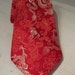 Red Dragon Brocade Tie - Etsy