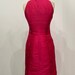Pink and Orange Modern Cheongsam Silk Shantung Sheath Dress, Made to ...