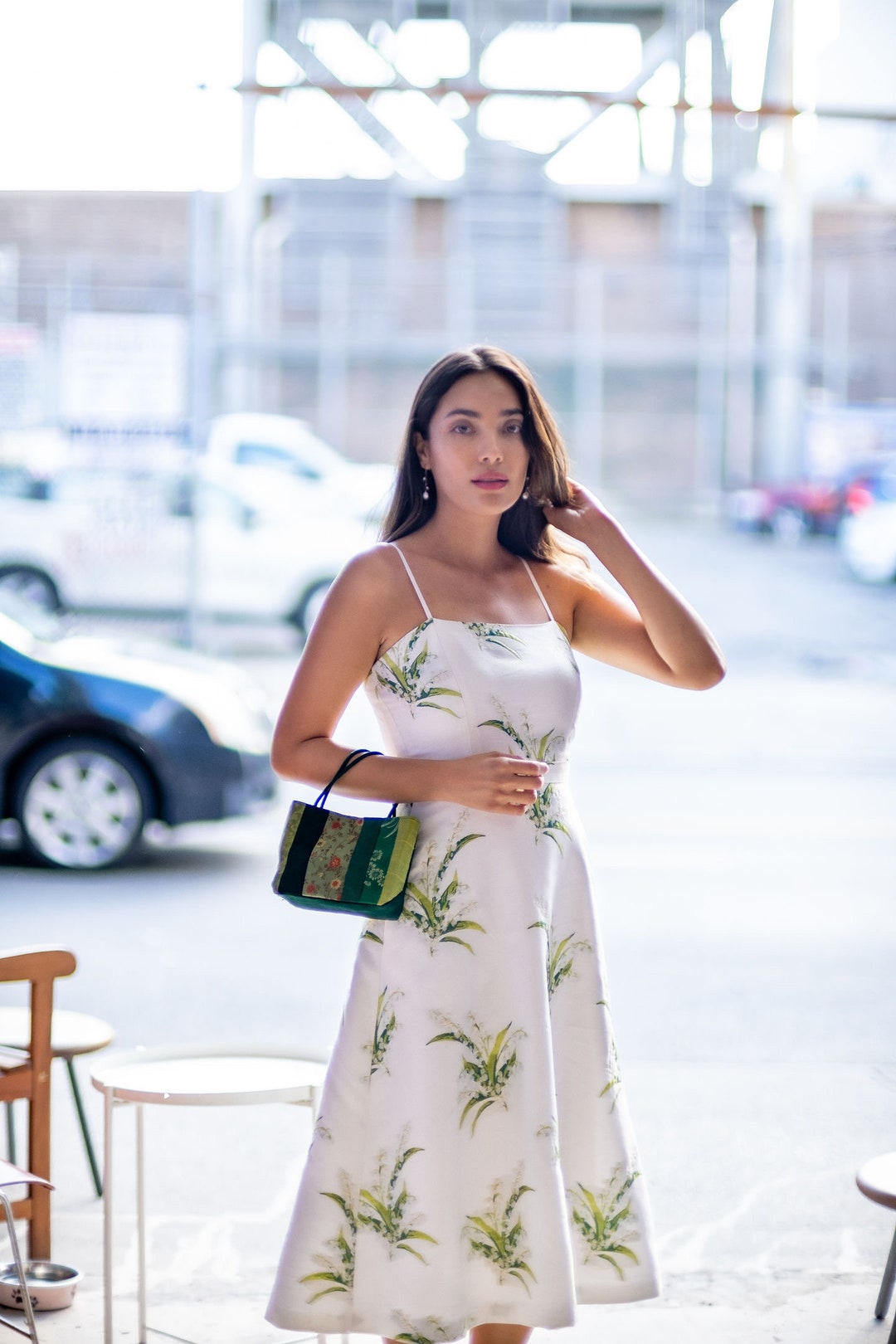 Floral Jacquard Tea-length Sundress, Size Medium - Etsy