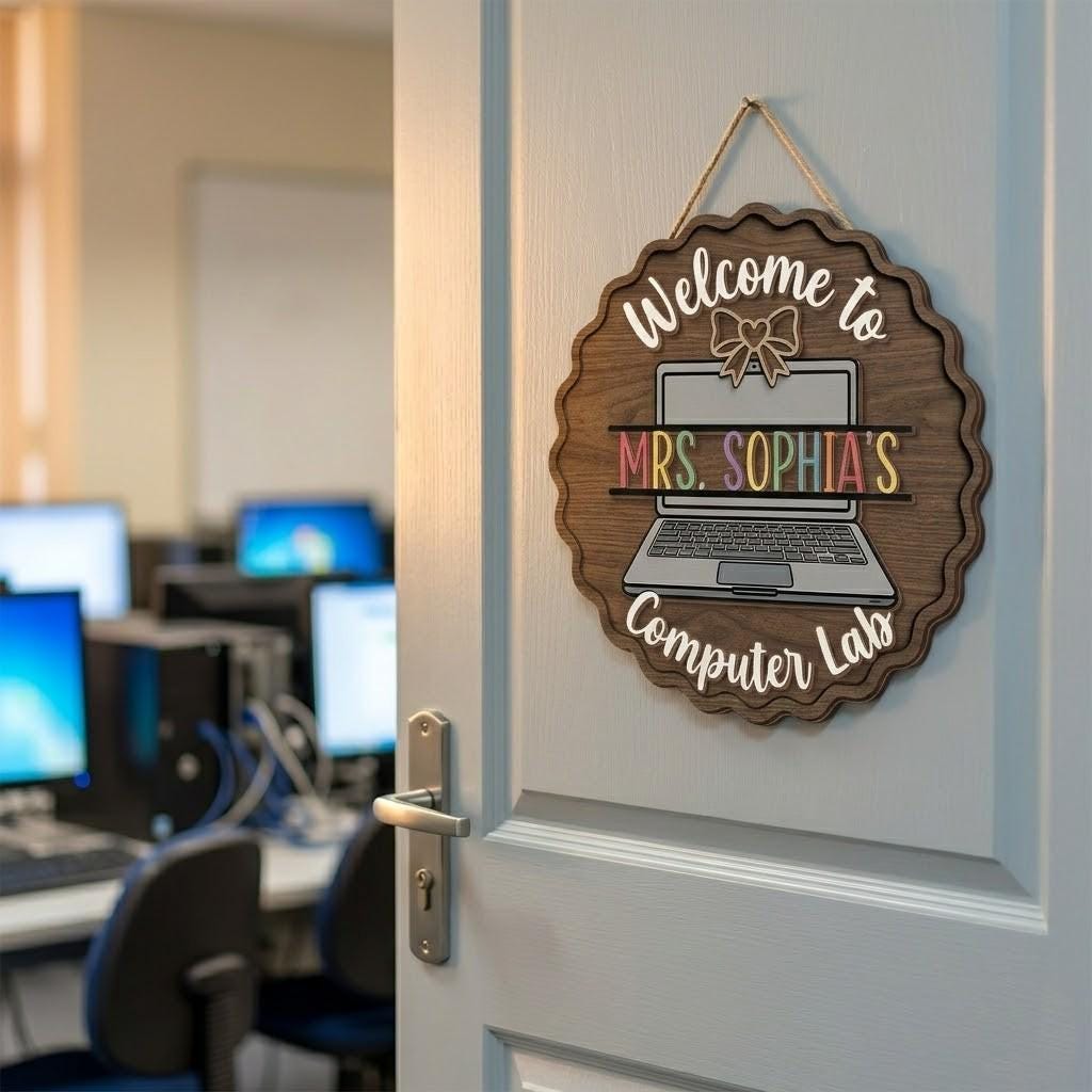 Computer Lab Door Decoration Ideas