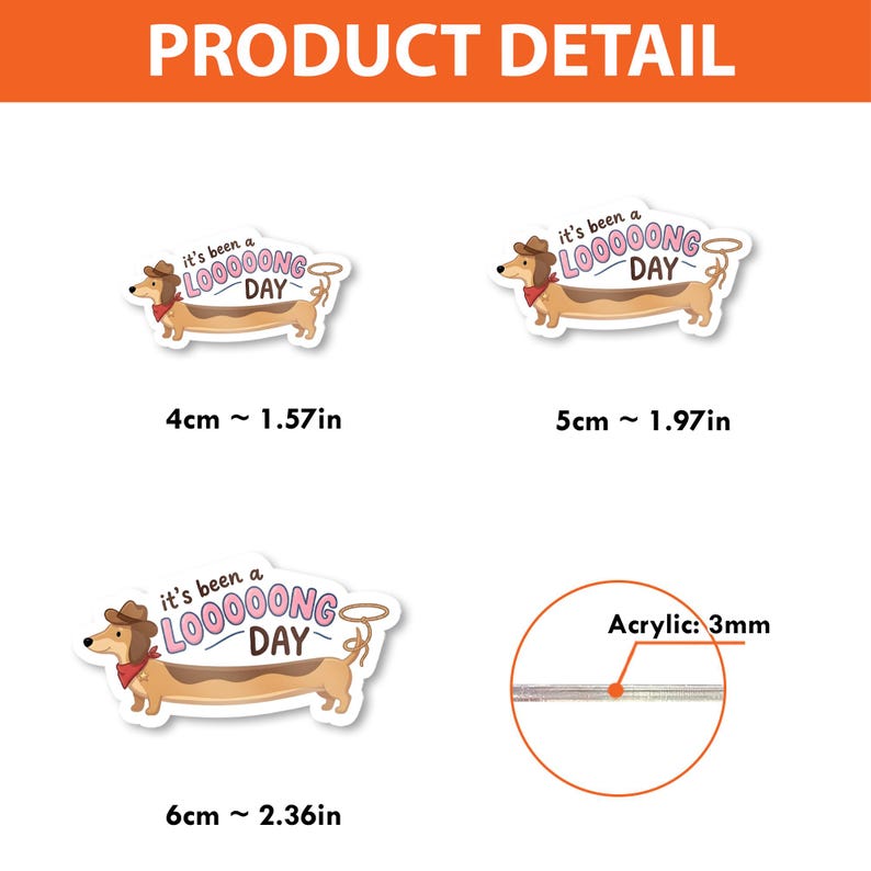 Funny Dachshund Badge Reel: Retractable ID Holder, Long Day Dog Pun ...